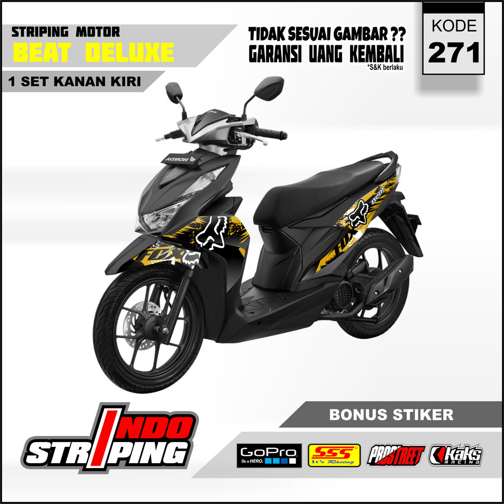Jual Striping Stiker Variasi Beat Deluxe CBS ISS 2020 2021 2022 2023 ...