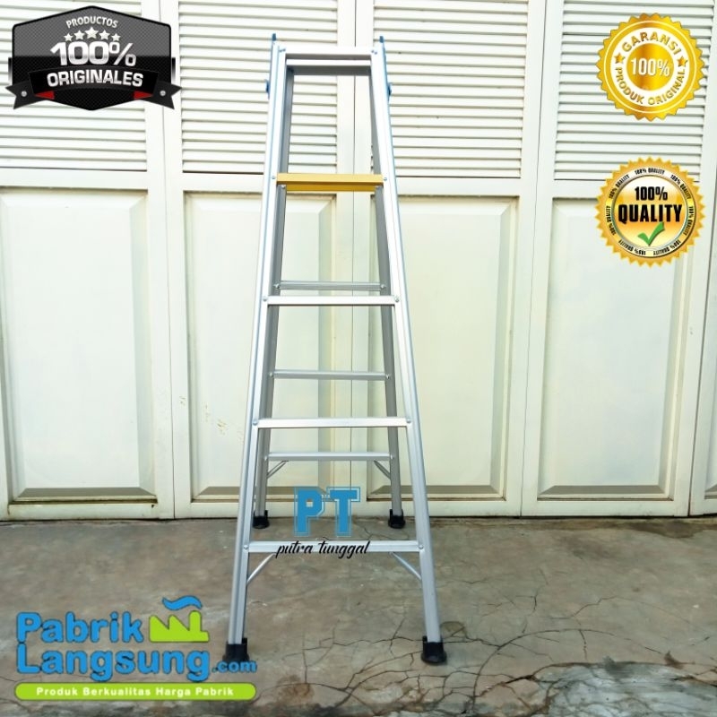 Jual Tangga Lipat Aluminium Leadder ukuran 150 cm | Shopee Indonesia