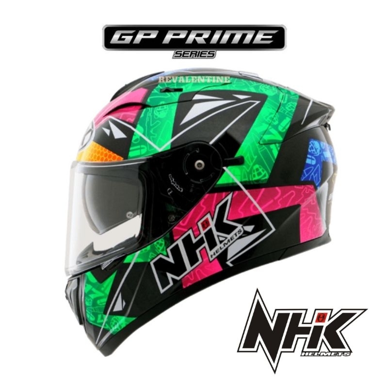 Jual NHK GP PRIME KAREL BRNO | DOUBLE VISOR | HELM FULL FACE MOTIF ...