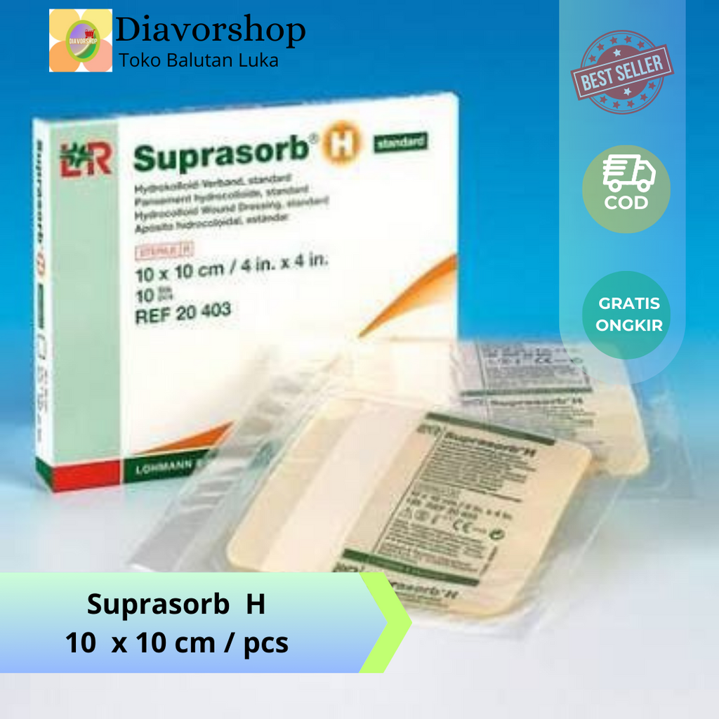 Jual Suprasorb H Hidrocolloid Dressing 10cm x 10cm / PCS | Shopee Indonesia