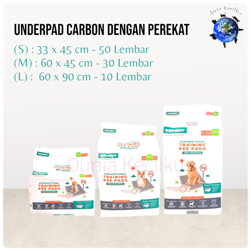 Jual Animal&Co Underpad Carbon / Pee Pad - Alas Kandang Dengan Perekat ...