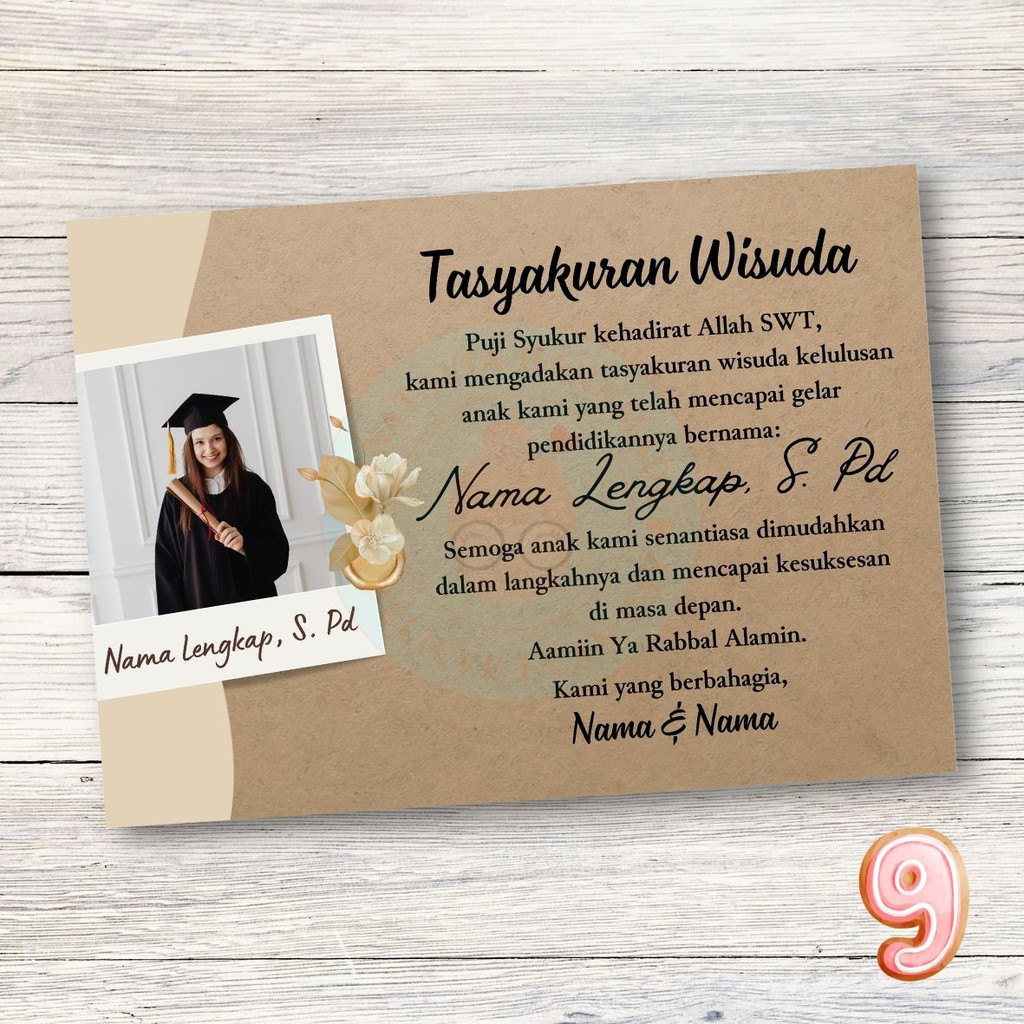 Jual Kartu Ucapan Wisuda / Kelulusan & Stiker Ucapan Tasyakuran Wisuda ...
