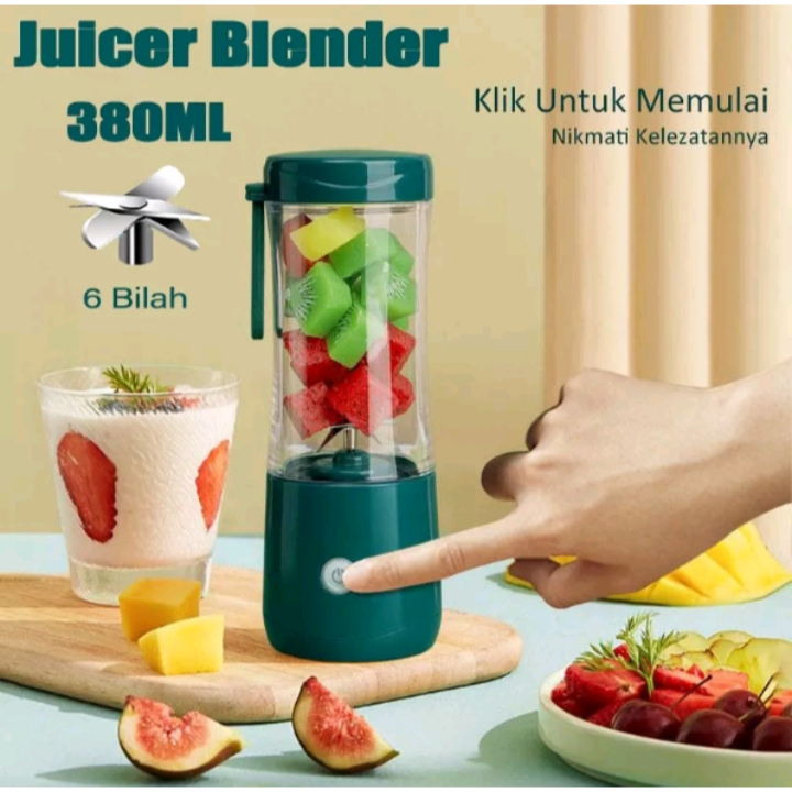 Jual Blender Jus 6 Mata Pisau Blender Portable Mini 136 | Shopee Indonesia