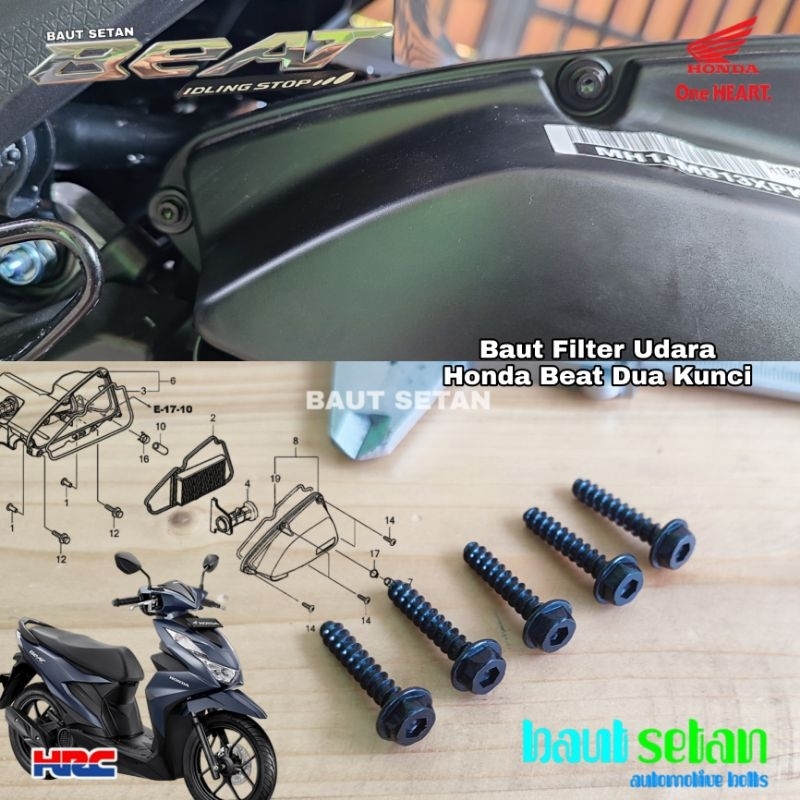 Jual Baut Filter Saringan Udara Honda Beat Dua Kunci | Shopee Indonesia