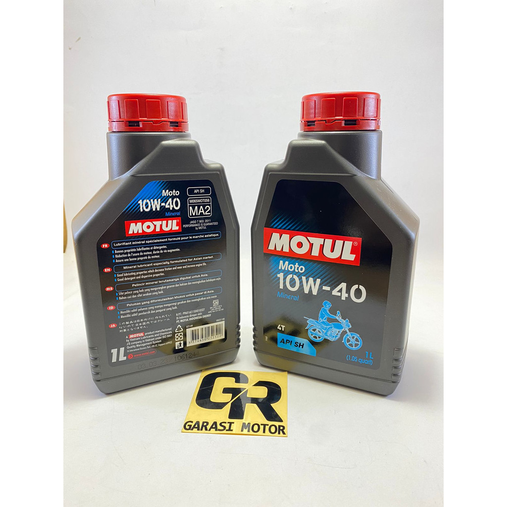 Jual oli mesin motor motul moto 10w40 4t supra revo tiger cb jupiter vega smash shogun | Shopee ...