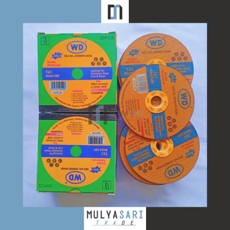 Jual Batu Gerinda Potong Resibon (Cutting Wheel) WD 4 inc | Shopee ...