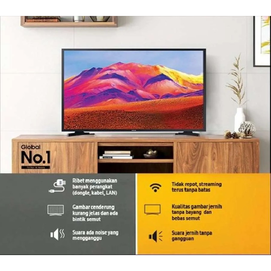 Jual Samsung Full HD Smart TV 43" T6500 FREE PACKING KAYU Garansi Resmi | Shopee Indonesia