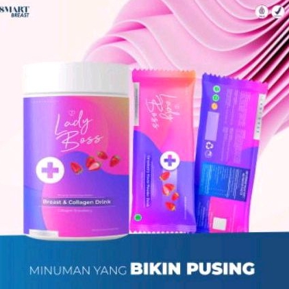 Jual Smart Breast - Lady Boss Collagen Drink Bpom ( Suplemen Pembesar ...