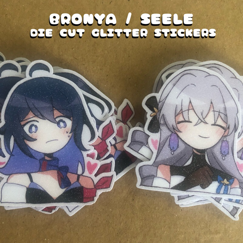 Jual Honkai Star Rail Sticker | Bronya / Seele ver. (Glitter) | Shopee ...