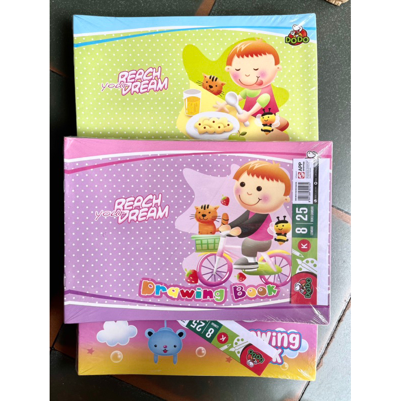Jual Drawing Book / Buku Gambar DODO Anak 1 PACK isi 25 Pcs Medan Murah ...