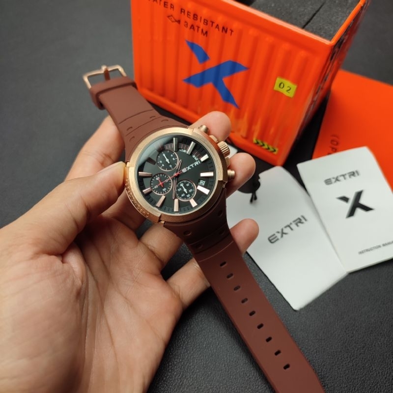 Jual Jam Tangan EXTRI X6058 Fullset BOX KONTAINER [Sebatang Pohon ...