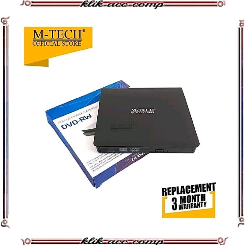 Jual External dvd rw m-tech usb 3.0 optical drive Burner read writer cd ...