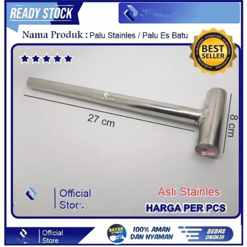 Jual palu stainless anti karat palu batu es palu pemecah batu martil ...