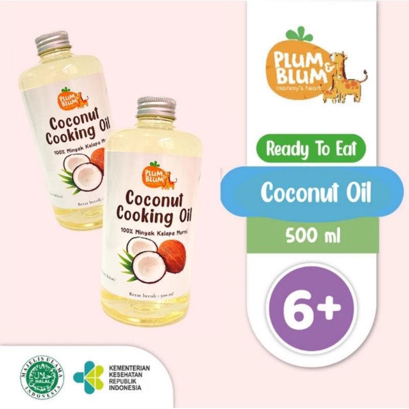 Jual Plum & Blum Coconut Cooking Oil 500ml | Shopee Indonesia