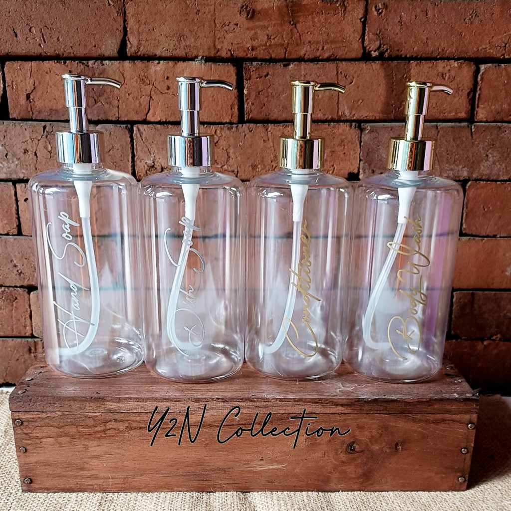 Jual Botol refill sabun cair clear luxury gold silver botol sabun isi ...