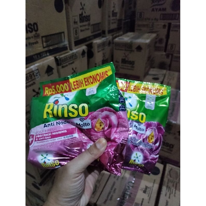 Jual Rinso Molto Detergen Bubuk 195 gr Ecer 5000 dpt 5 pcs | Shopee ...