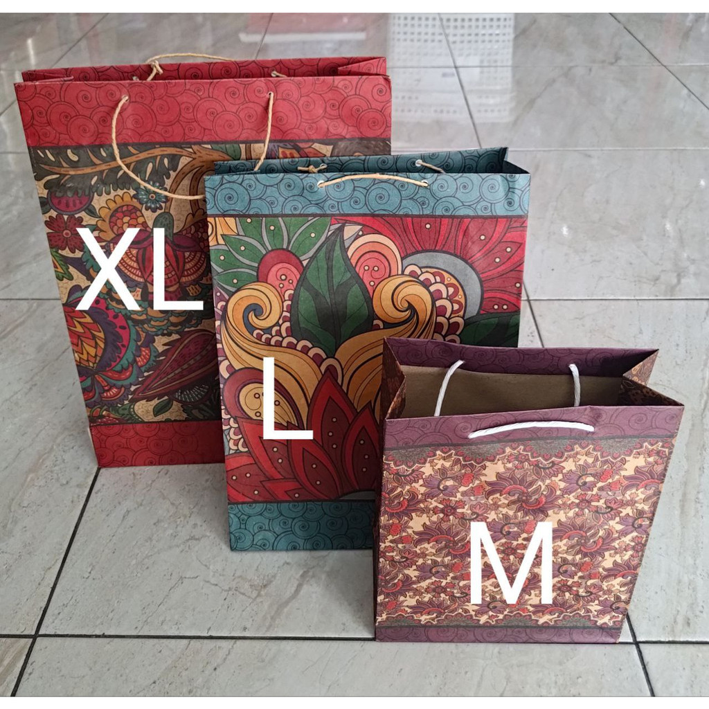 Jual Paperbag Batik / Tas Kertas Batik / Kantong Kertas Batik | Shopee ...