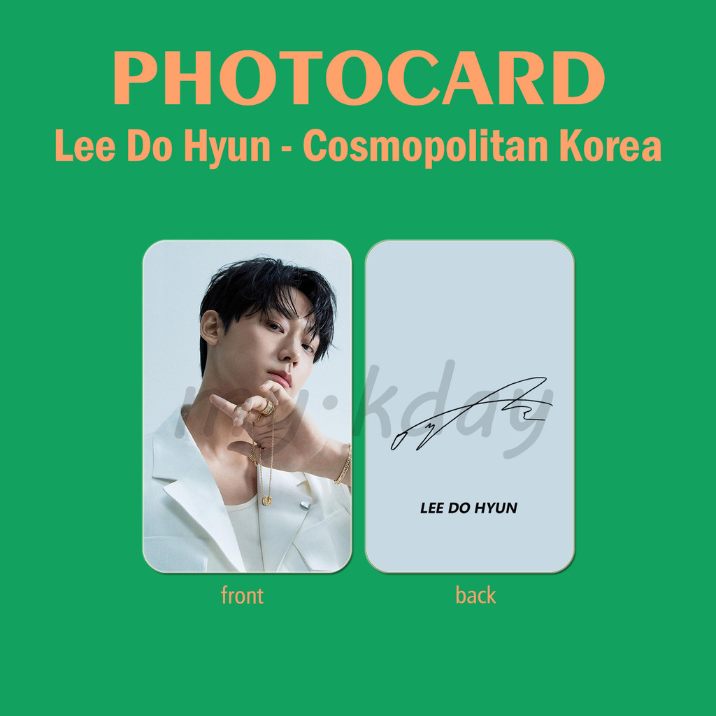 Jual PCA-0161, Unofficial Photocard Lee Do Hyun Cosmpolitan Korea 2 sisi | Shopee Indonesia