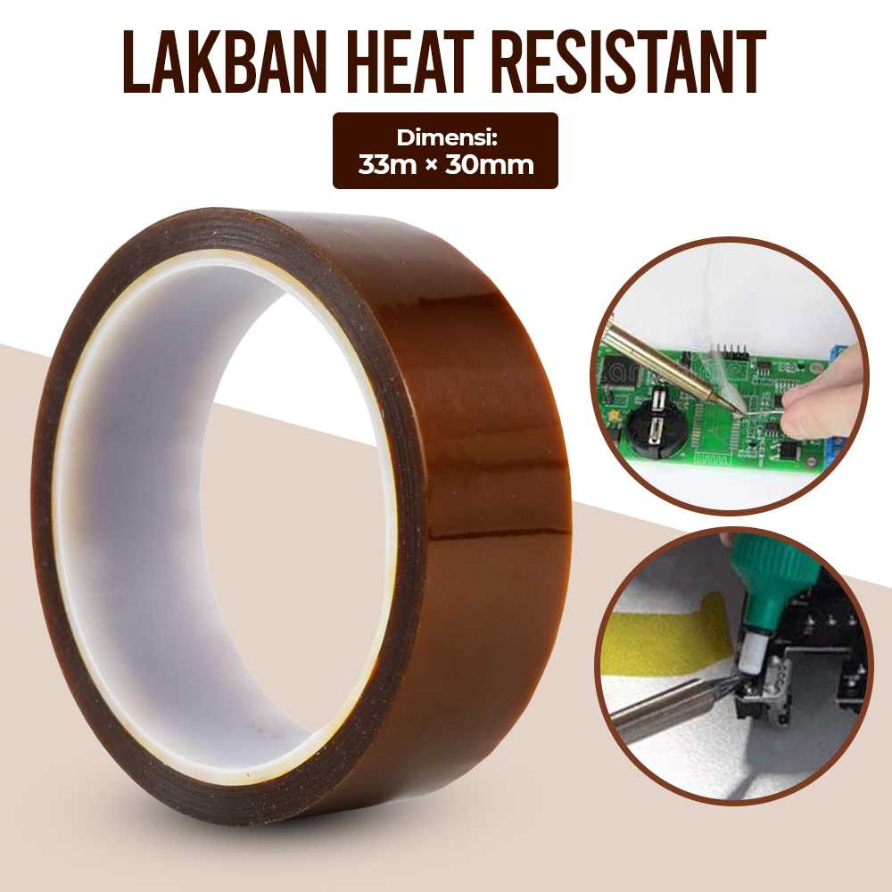Jual LAKBAN HEAT RESISTANT TAHAN PANAS POLYIMIDE HIGH TEMPERATURE ...