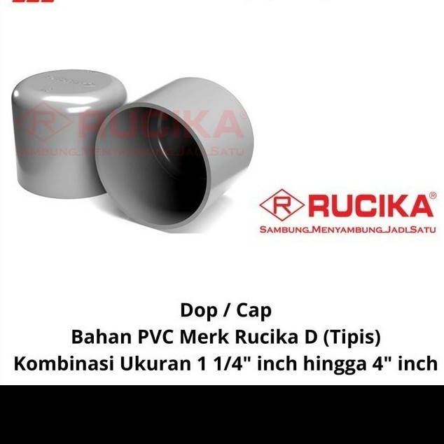 Jual Dop / Cap PVC Rucika 3" inch D (Tipis) | Shopee Indonesia