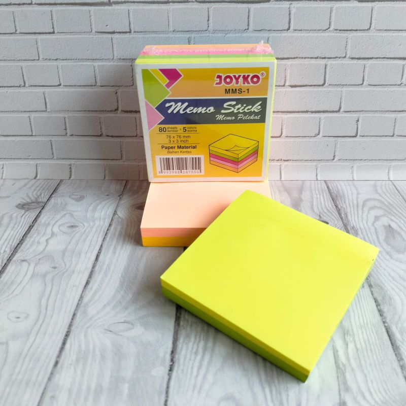 Jual Memo stick Tempel Joyko mms-1 kertas stiky notes note warna ...