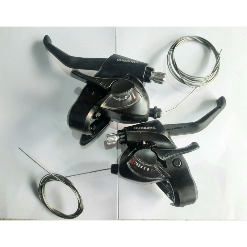 Jual SHIFTER SHIMANO TOURNEY EF41 EF 41 3 x 7 SPEED / ST-EF41 / OPERAN SHIFTER + HANDLE REM ...
