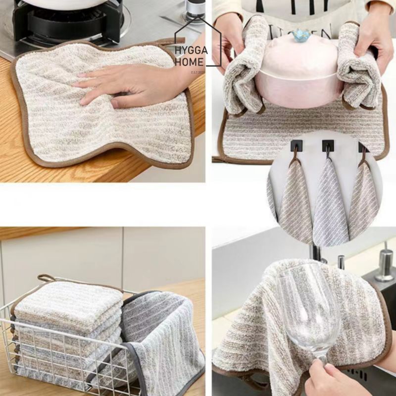Jual Hygga Home HACHIROU Lap Tangan Gantung Kain Lap Serbet Handuk Cuci ...