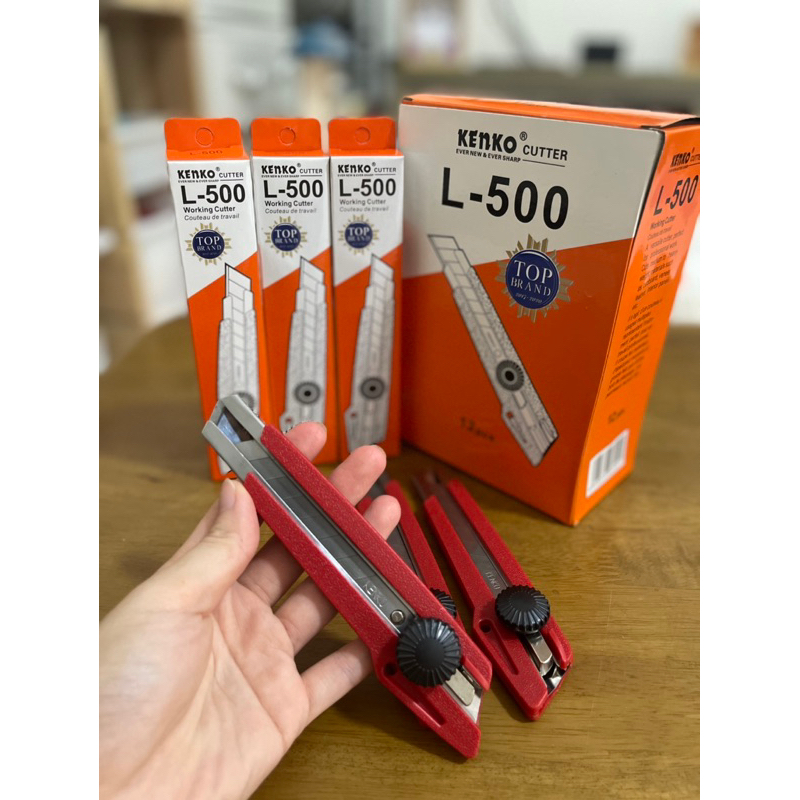Jual cutter kenko l-500 & refill cutter kecil/besar kenko | Shopee ...