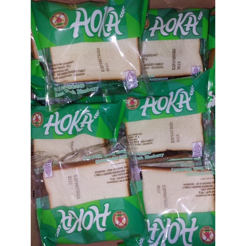 Jual Aoka Roti Panggang Sandwich Rasa Keju Durian Nanas Blueberry ...