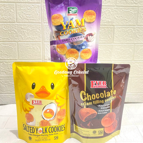 Jual Ever Delicious Cookies Chocolate Salted Yolk Yam Butter Cookies ...