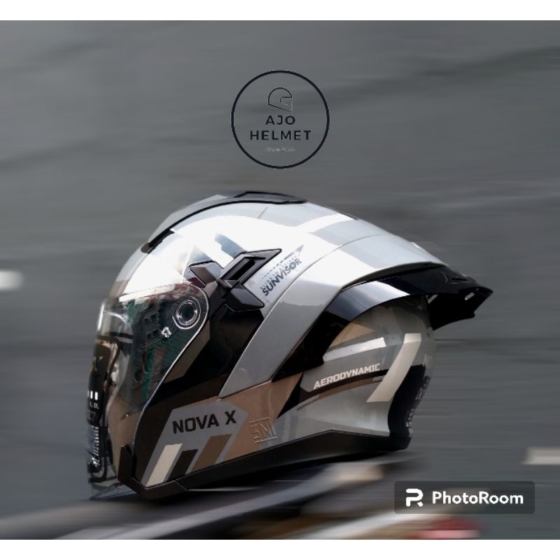 Jual HELM JPX NOVA X NEW V2 VISOR COATING N4 VERO PAKET SPOILER, DOBLE VISOR | Shopee Indonesia