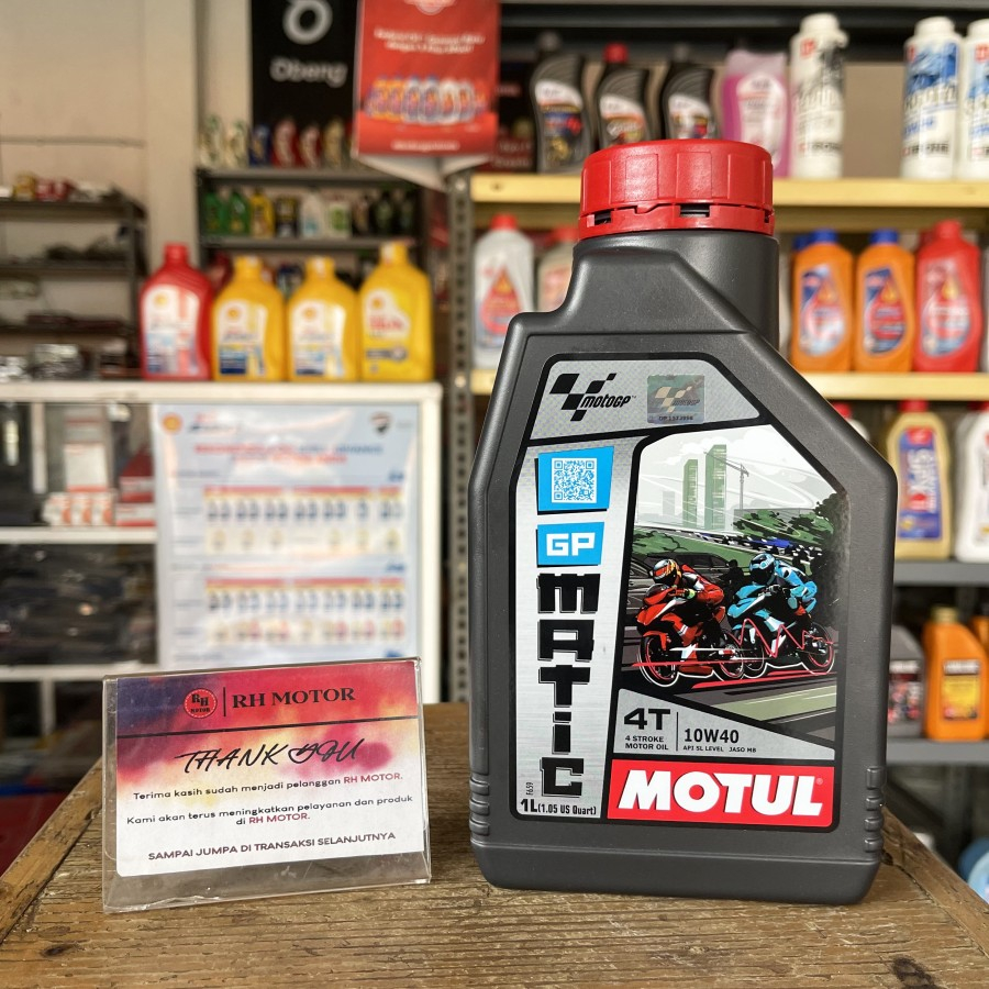 Jual Oli Mesin Motul GP MATIC 4T (10W-40) (1L) | Shopee Indonesia