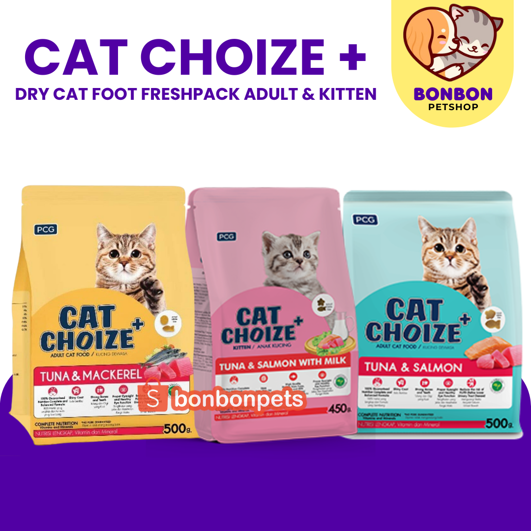Jual Cat Choize Plus Adult Tuna dan Cat Choize Kitten Tuna & Salmon ...