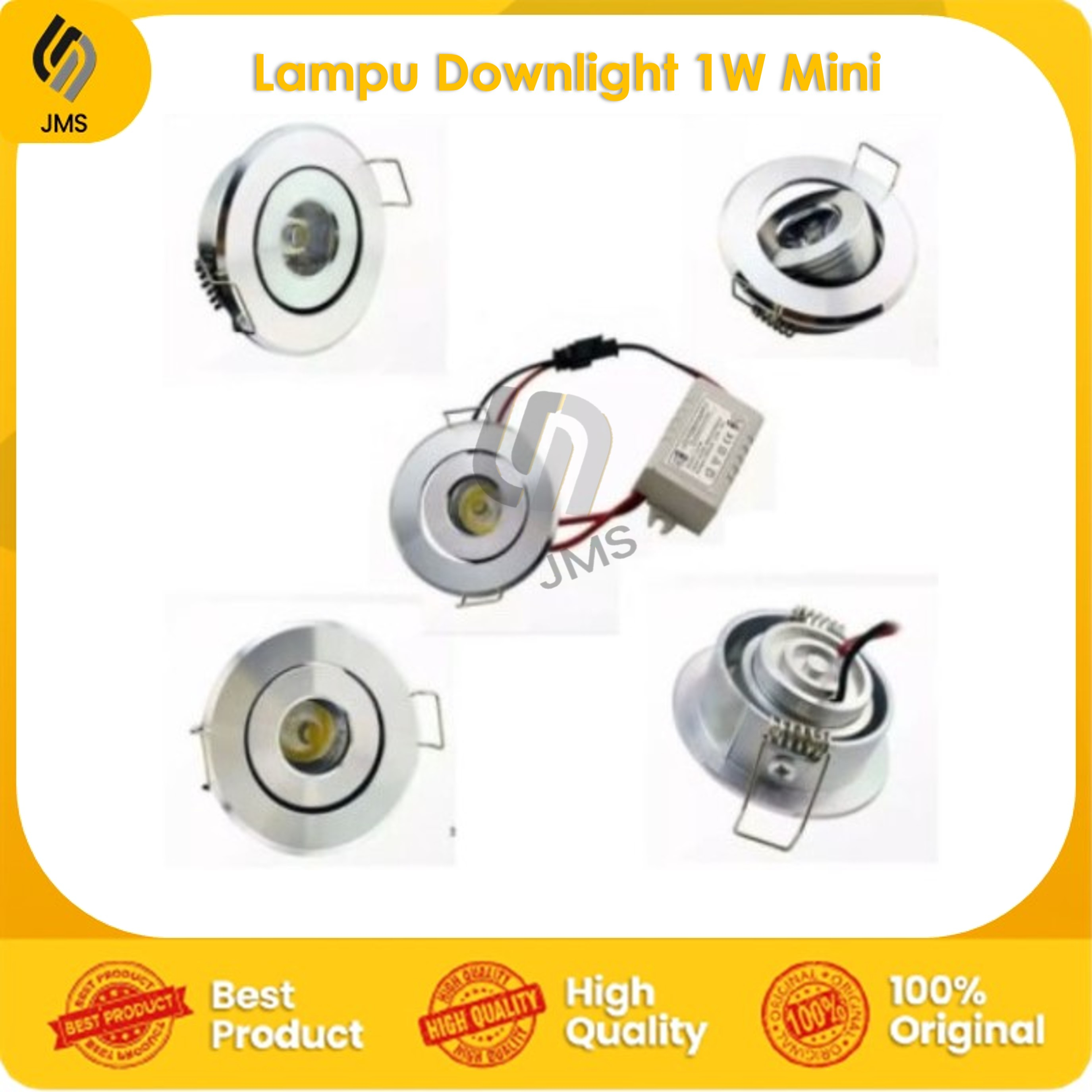 Jual Downlight led panel 1w 1 watt led dekorasi lemari LAMPU LED 1W ...