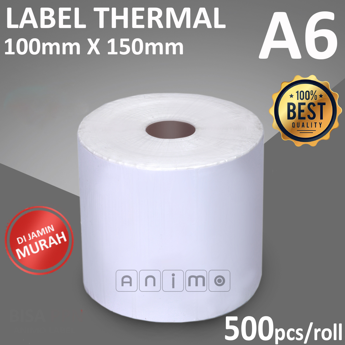 Jual LABEL THERMAL 100 X 150 isi 500 pcs- Label Barcode Direct Thermal 100X150 mm - Stiker ...