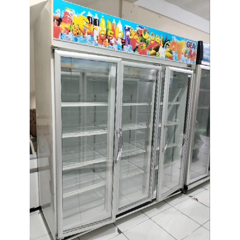 Jual Gea 1554 liter showcase 3 pintu gea | Shopee Indonesia