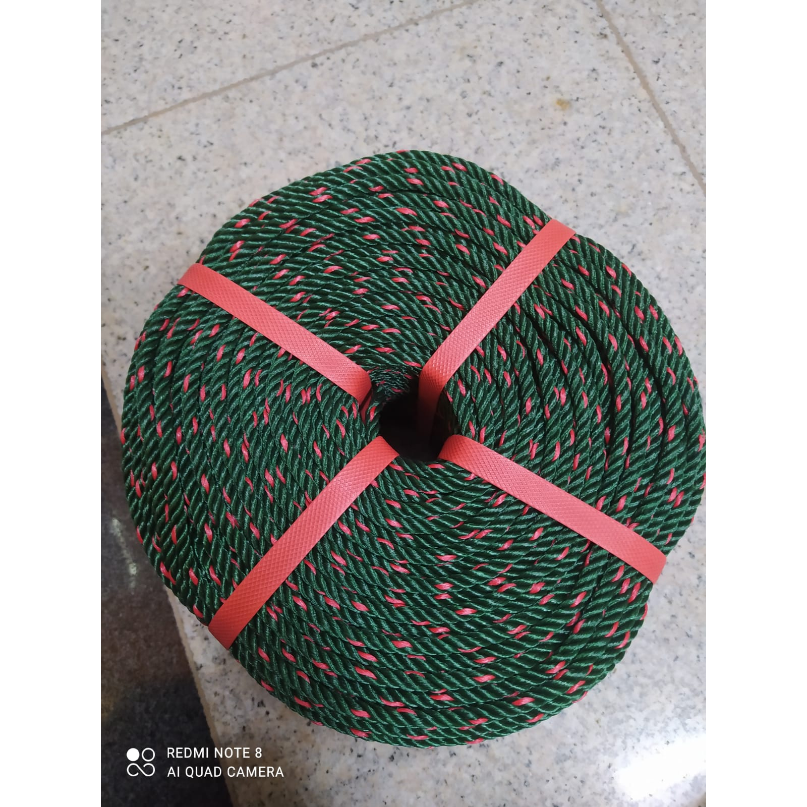Jual Tali Tambang PE Hijau Bintik Merah uk 6mm 8mm 10mm PerMeter | Shopee Indonesia