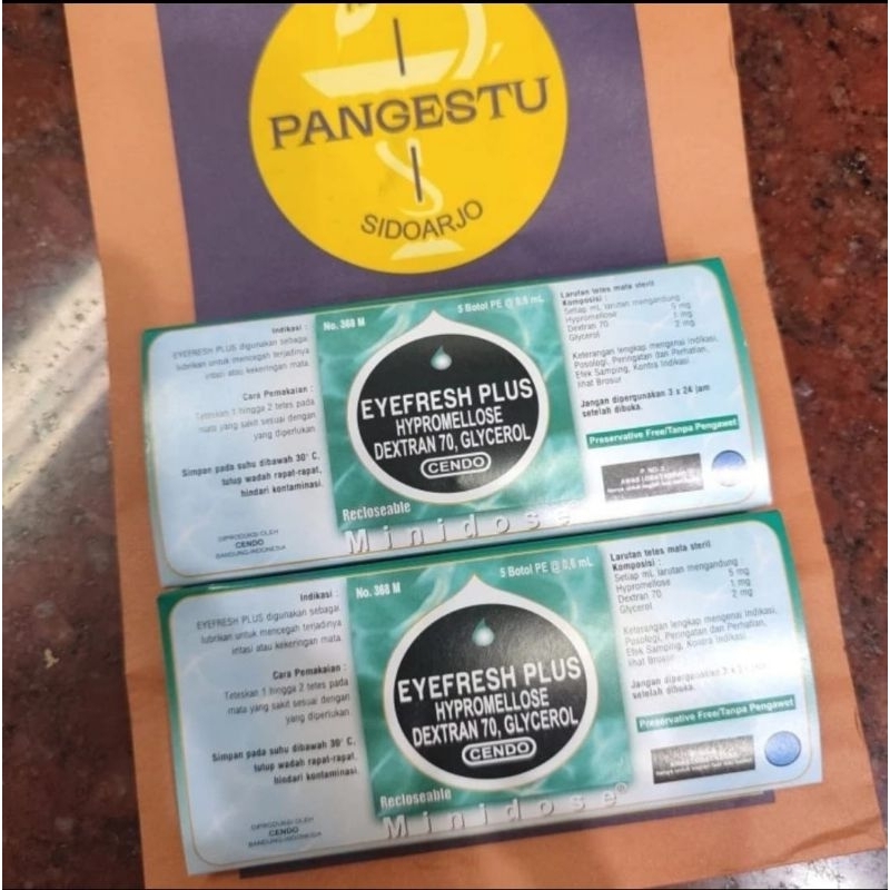 Jual Cendo Eyefresh Plus Minidose 1 Blister 5 Tube / Tetes Mata Mini ...