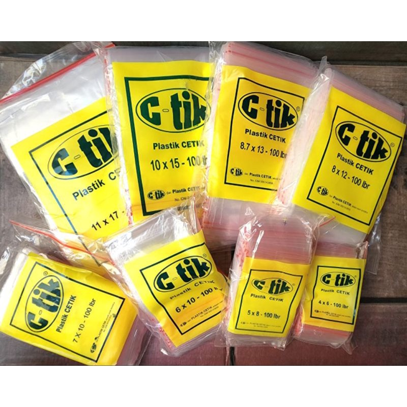 Jual PLASTIK CTIK | PLASTIK KLIP ISI 100 PCS | Shopee Indonesia