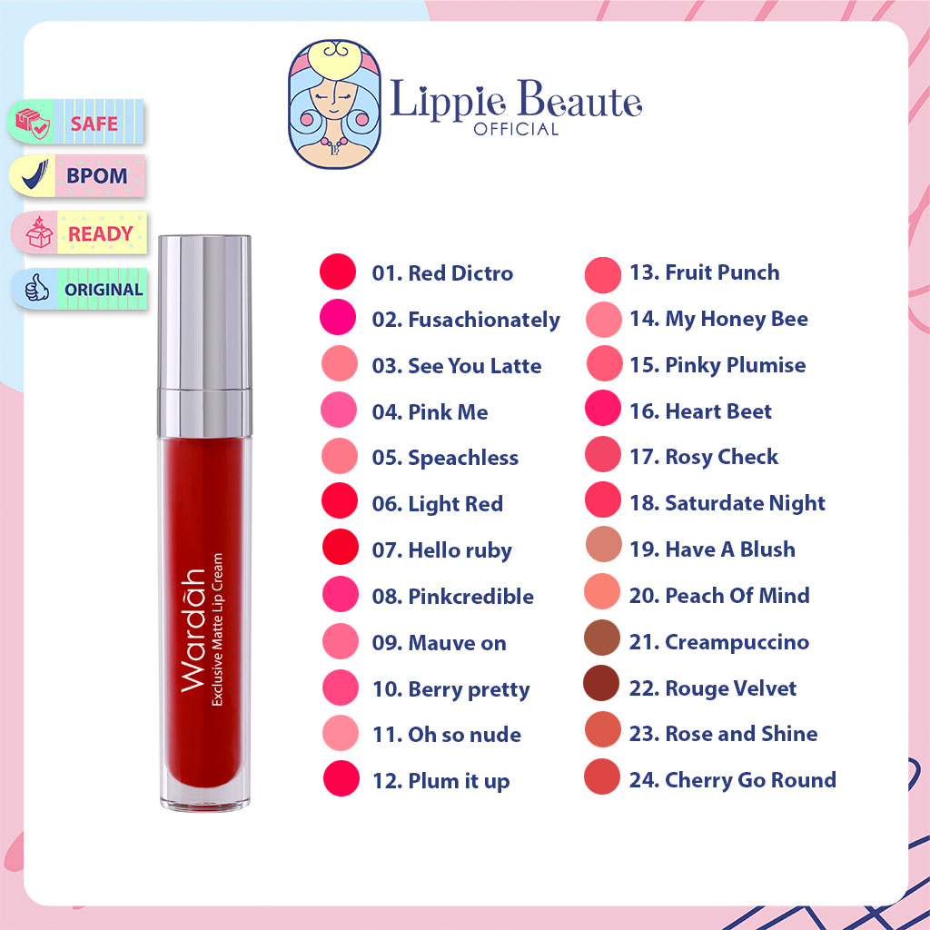 Jual WARDAH - Exclusive Matte Lip Cream | Shopee Indonesia
