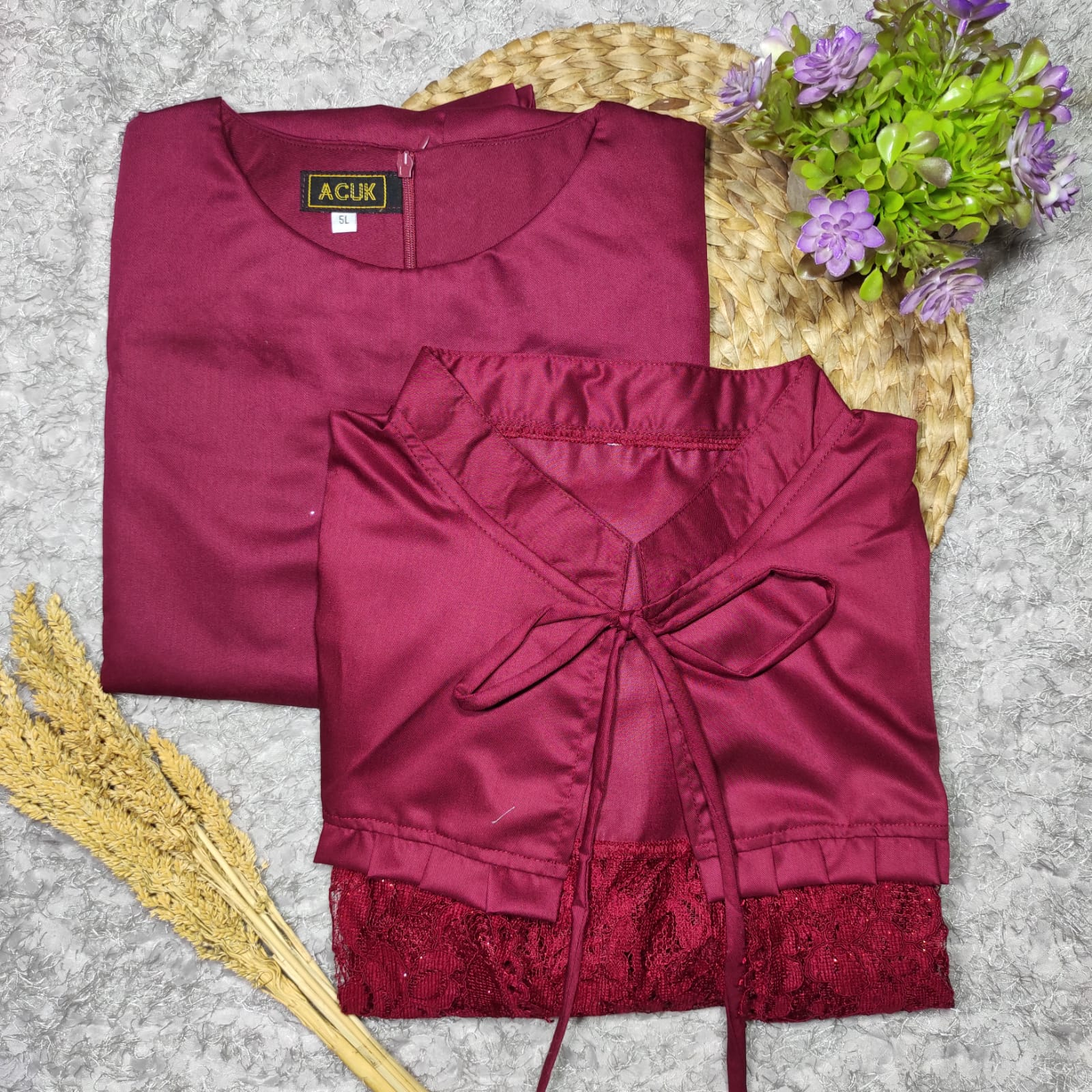 Jual Gamis Swelles Gamis Set Inner dan Outer 2 in 1 Brukat Mix Toyobo ...