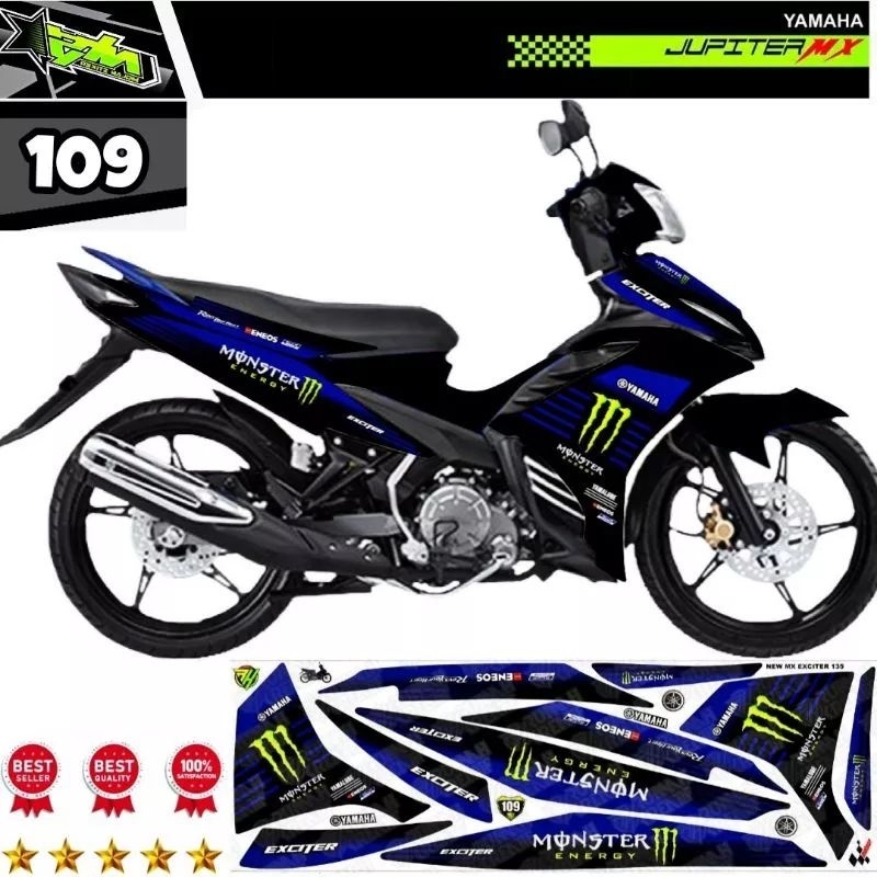 Jual Decal Sticker Striping Variasi Jupiter Mx 135 New 2011-2016 - Jupiter Mx 135 New 5Speed ...