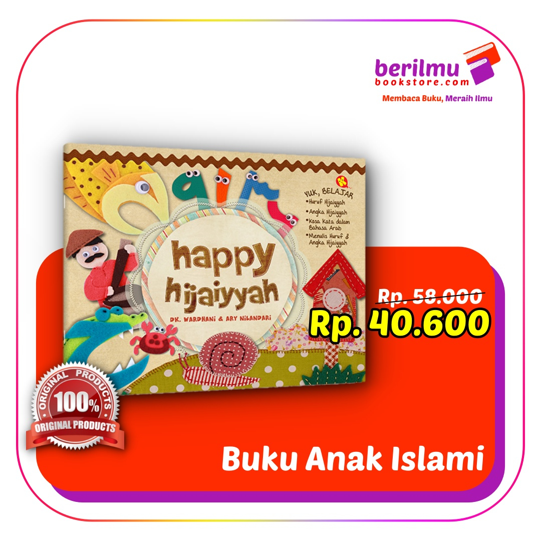 Jual Happy Hijaiyah | Hard Cover | Buku Bacaan Anak by DK. Wardhani ...