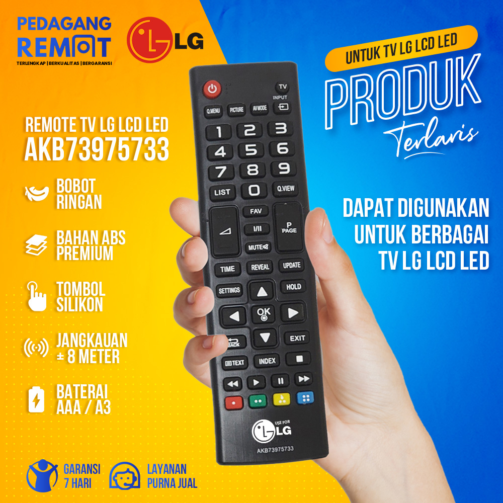 Jual Remot Remote TV LG LCD LED AKB73975733 AKB Series | Shopee Indonesia