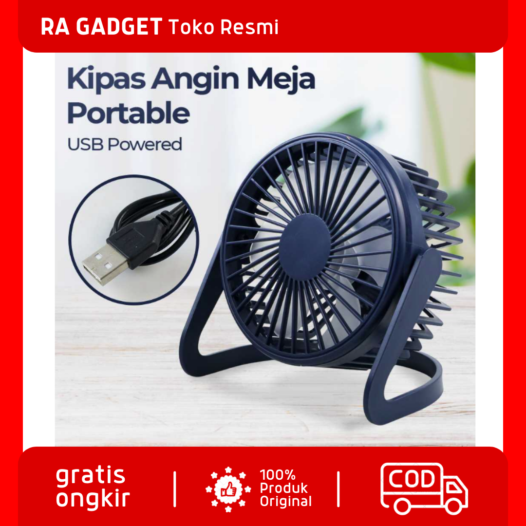 Jual Kipas Angin Meja Portable USB Powered / Kipas Angin Duduk Portable ...