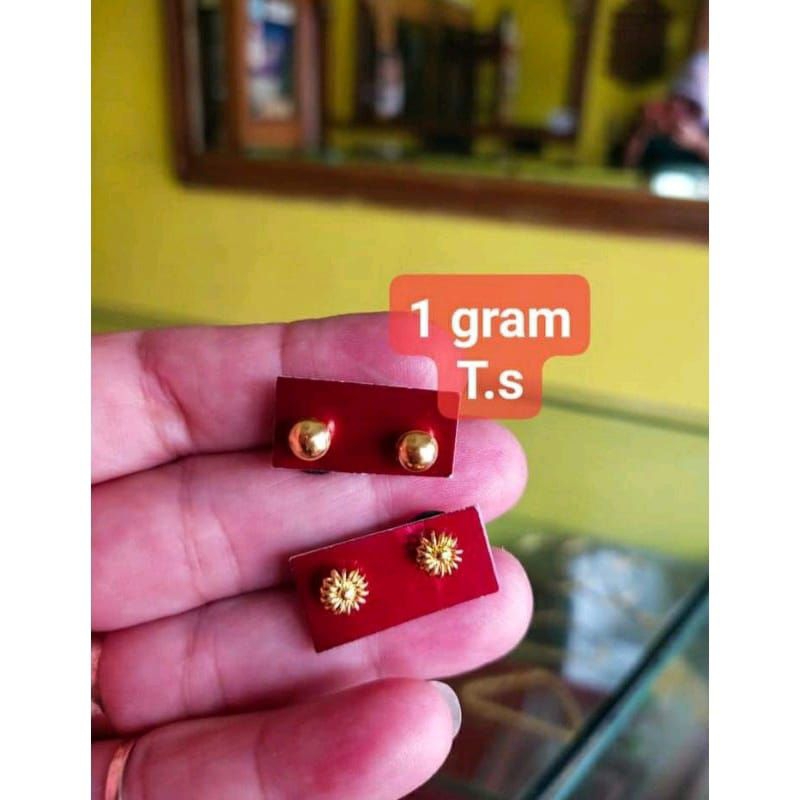 Jual Acc Anting Paku/ Giwang/ emas 24K 99,99% | Shopee Indonesia