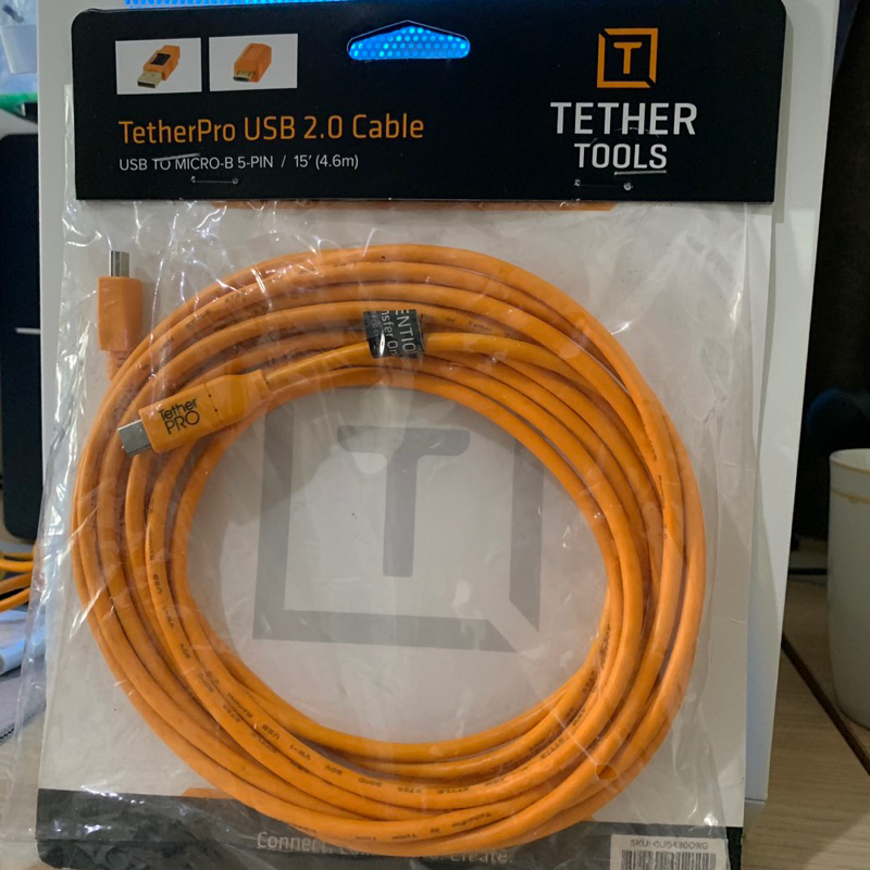 Jual TetherPro USB 2.0 Cable USB-C to Micro-B 5-pin / 15' (4,6m ...
