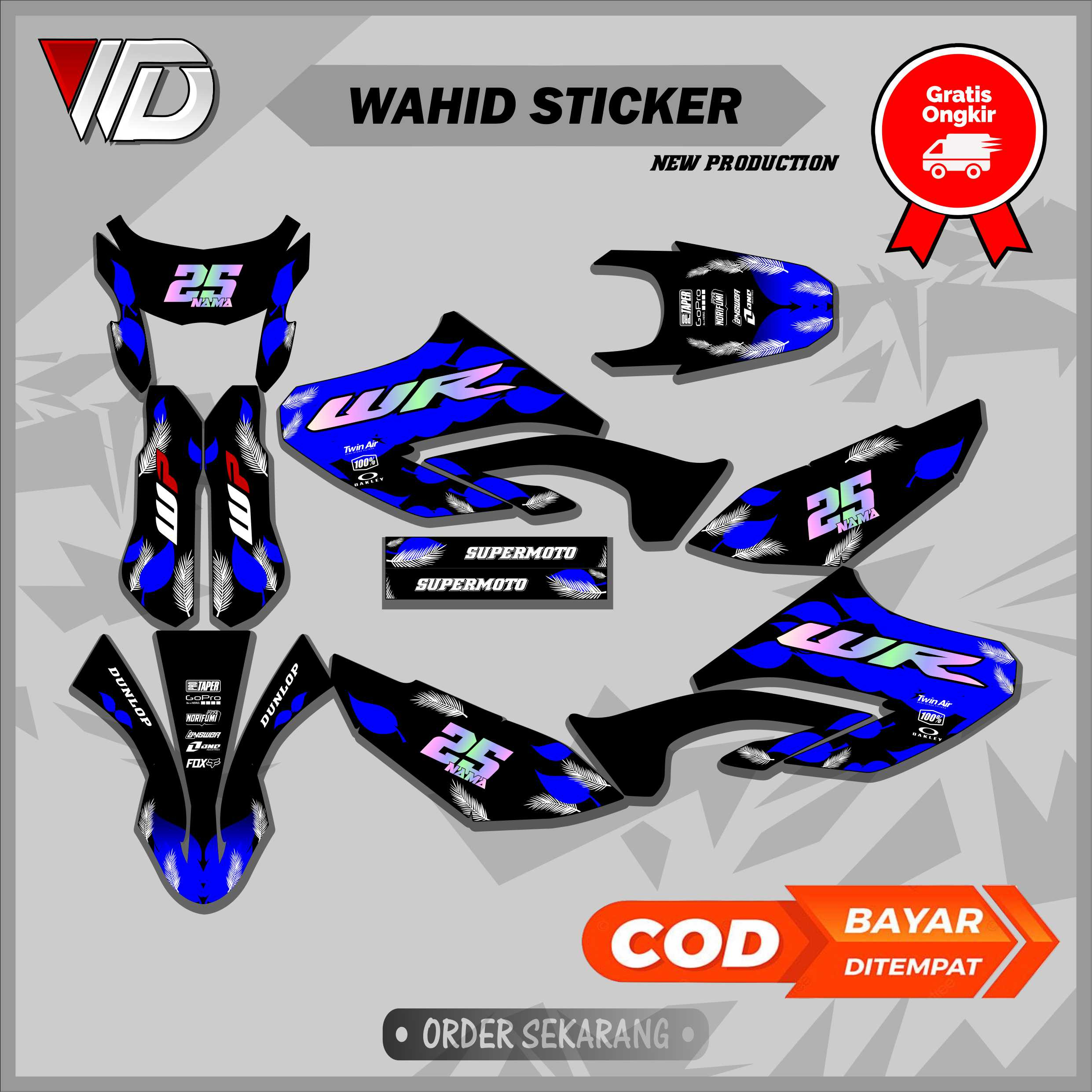 Jual DECAL STICKER MOTOR YAMAHA WR 155 stiker dekal full bodi hologram ...