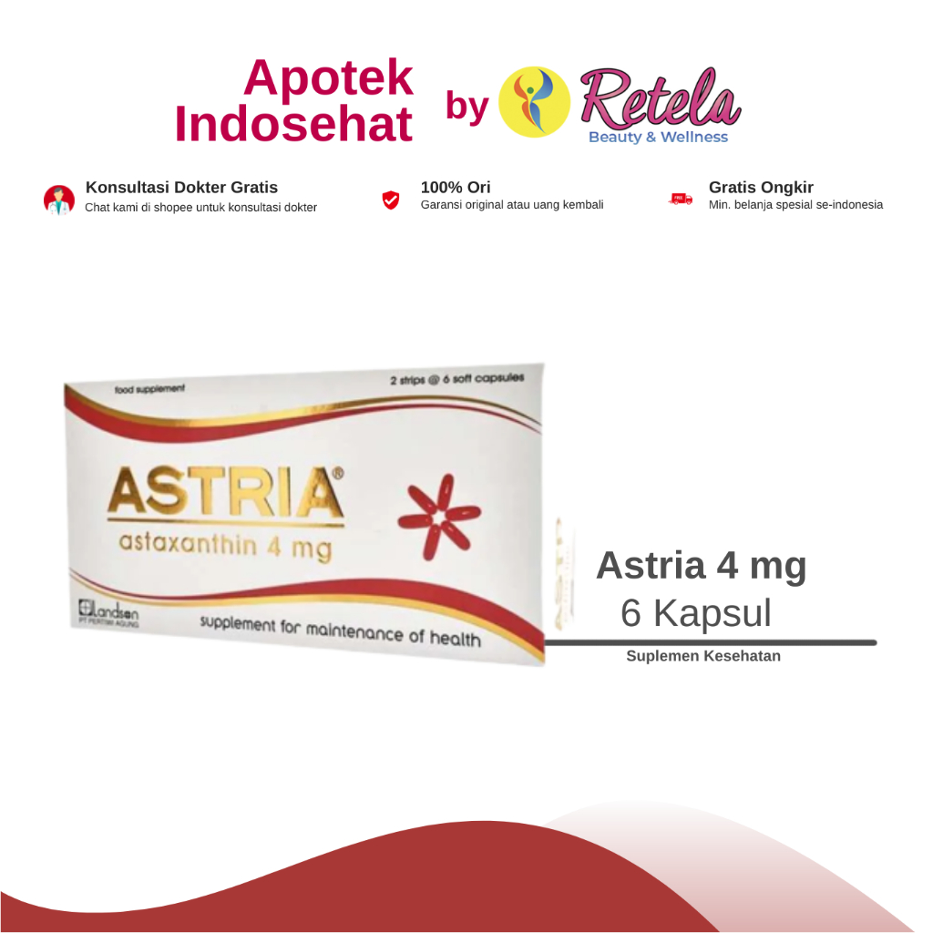 Jual ASTRIA ASTAXANTHIN 4MG | Shopee Indonesia