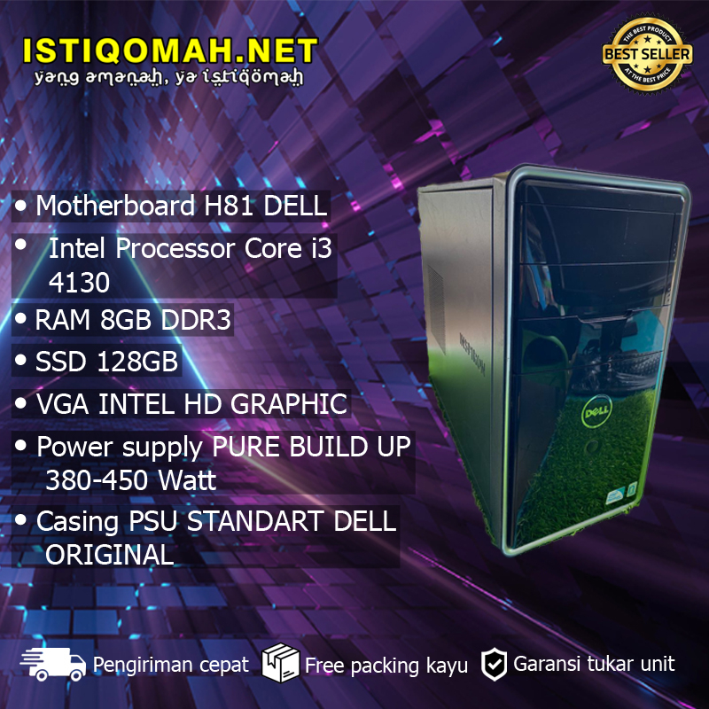 Jual CPU MURAH ANTI LELET INTEL GEN 4 CORE I3 4130 RAM 8GB SSD 128GB ...